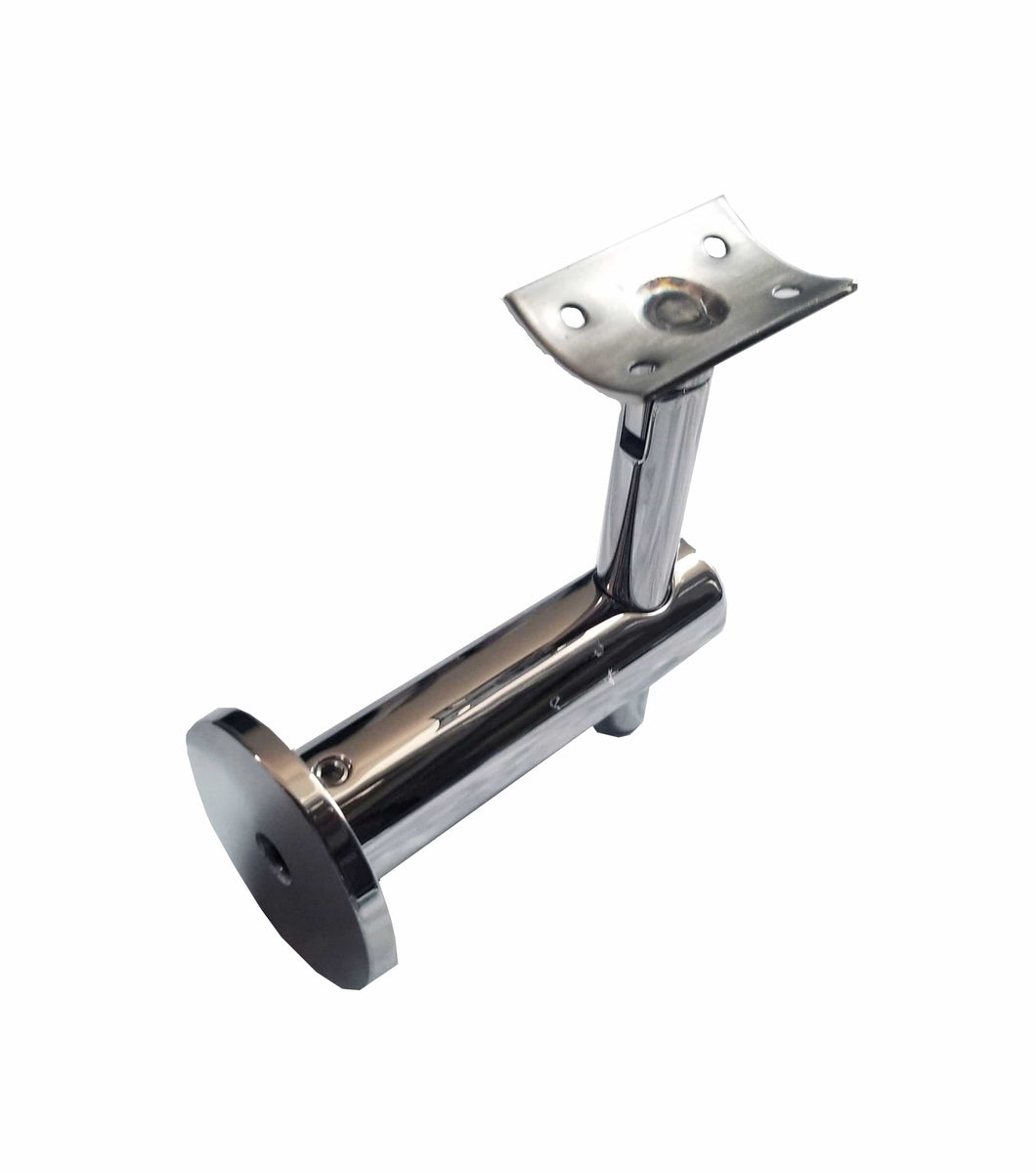 Adjustable Wall Mount Railing Bracket with Saddle for 2" Round Tube- R